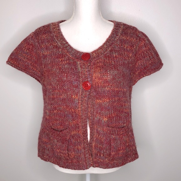 Relativity | Sweaters | Relativity Short Sleeve Cardigan Wool Blend ...